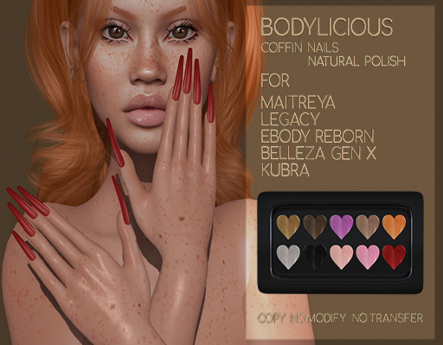 Second Life Marketplace - [B] Coffin Nails - Natural Polish